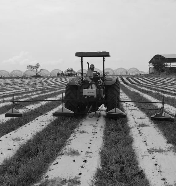 Pulverizador arrastrado Spraymiser para minimizar el riesgo de deriva