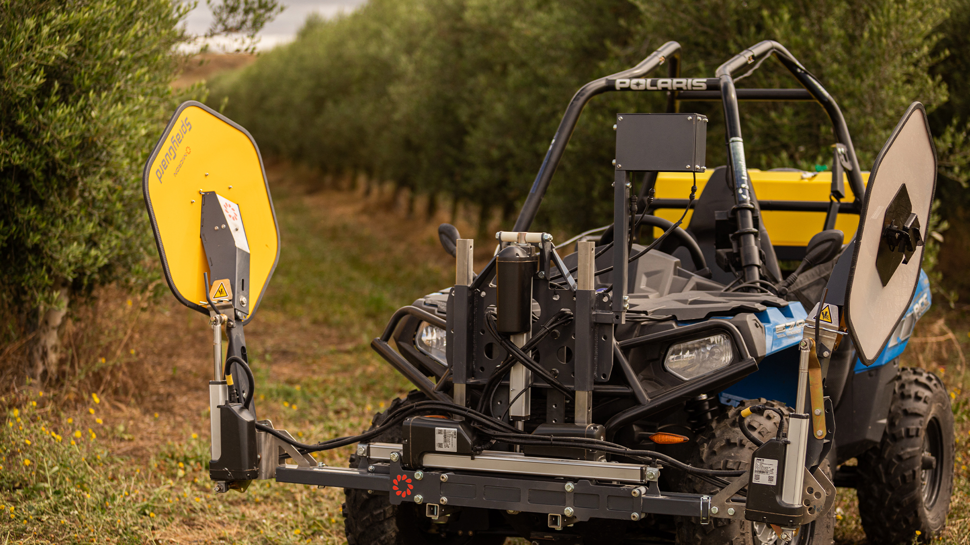 Sprayguard sprayer for treating olive trees and mature trees with ...